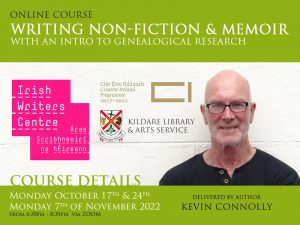 Writing Non-Fiction & Memoir Course – Kildare Local History . ie